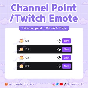 Flan Pudding Twitch Channel Points Icon | Custard Pudding Twitch Emote ...