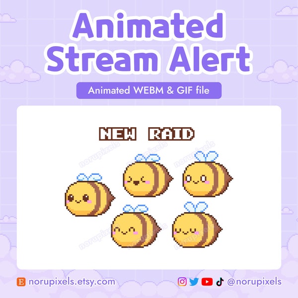 Cute Raid Alert Twitch - Etsy