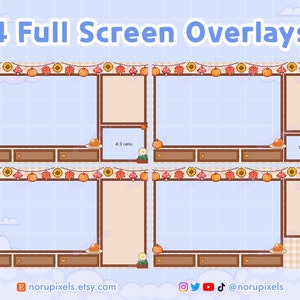 Autumn Pumpkin Pie Twitch Stream Overlay Package | Cozy Fall ...