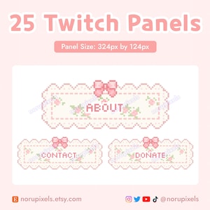 Coquette Twitch Stream Overlay Package | Coquette Aesthetic Stream ...