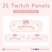 Coquette Twitch Stream Overlay Package | Coquette Aesthetic Stream ...