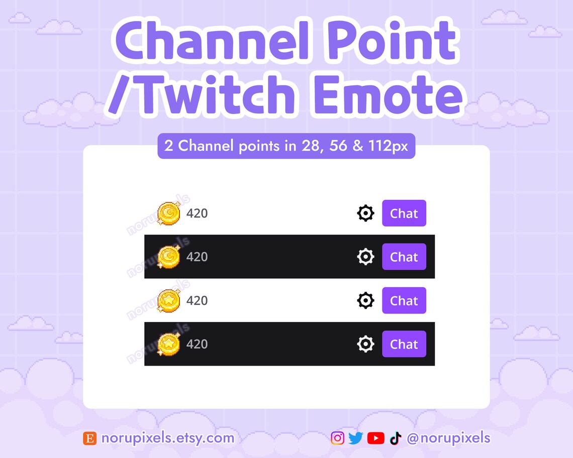 Gold Moon Star Pixel Coin Sparkles Token for Twitch Channel Points Icon ...