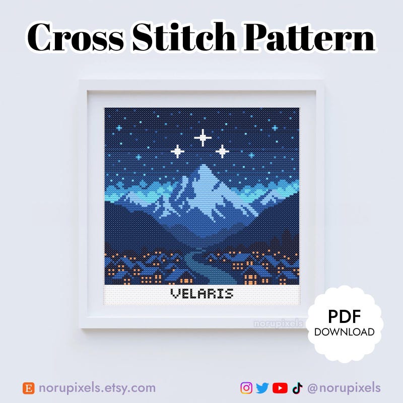 Pdf Acotar Stitch Pattern - Etsy