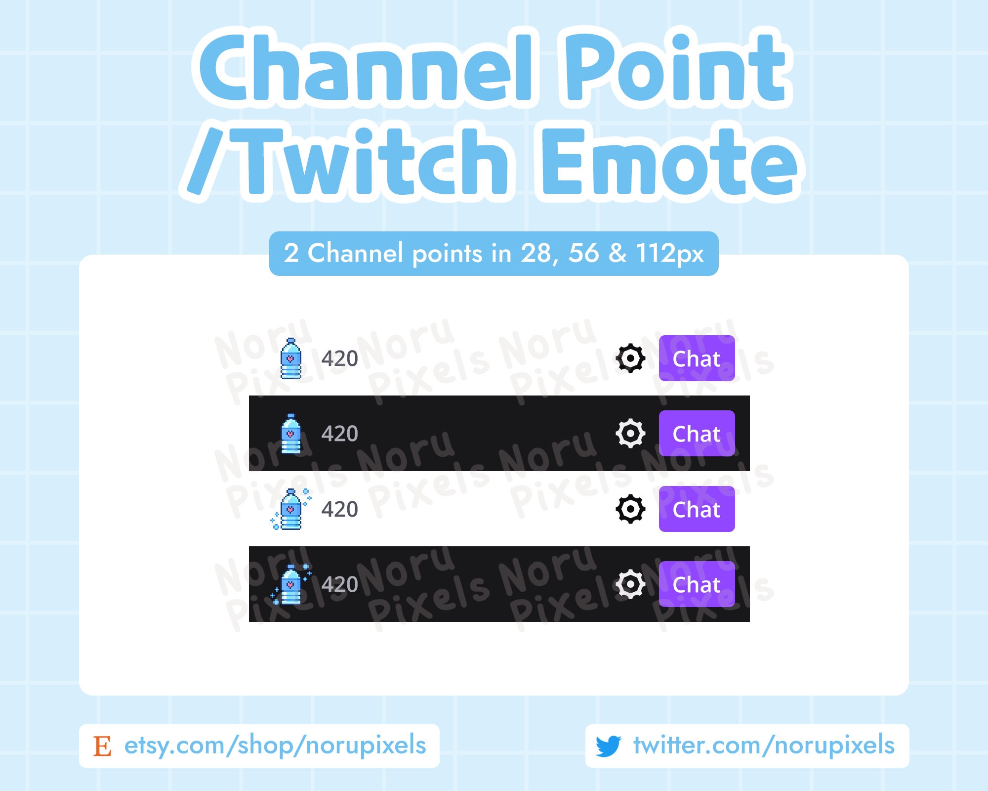 Hydrate Water Bottle Twitch Emote Drink Twitch Channel Points - Etsy