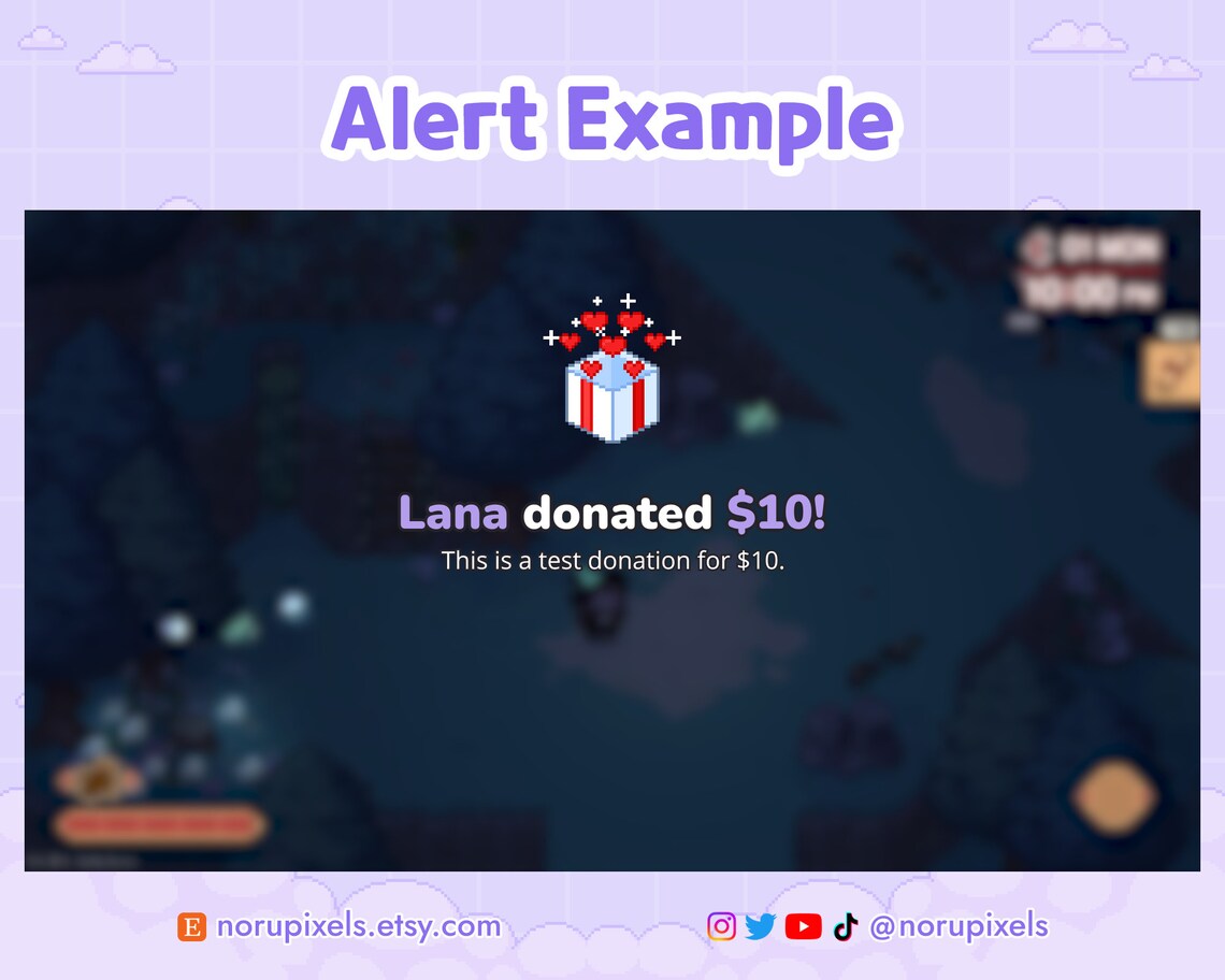 Christmas Holiday Gifted Sub Stream Alert | Animated Gift Box Twitch ...