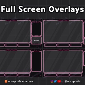 Pink Glowing Twitch Stream Pack Celestial Space Stream Overlay, Badges ...