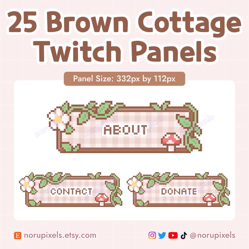 Twitch Panel Cottage - Etsy