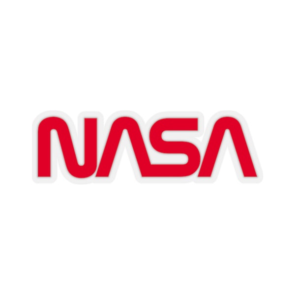 Nasa Worm Logo Stickers - Etsy