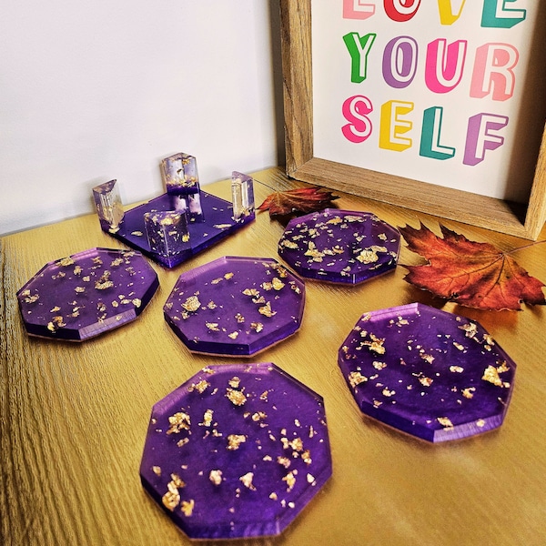 Epoxy Coasters - Etsy