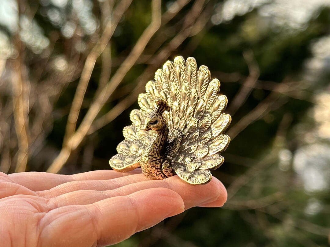 Brass Peacock Mini - Etsy