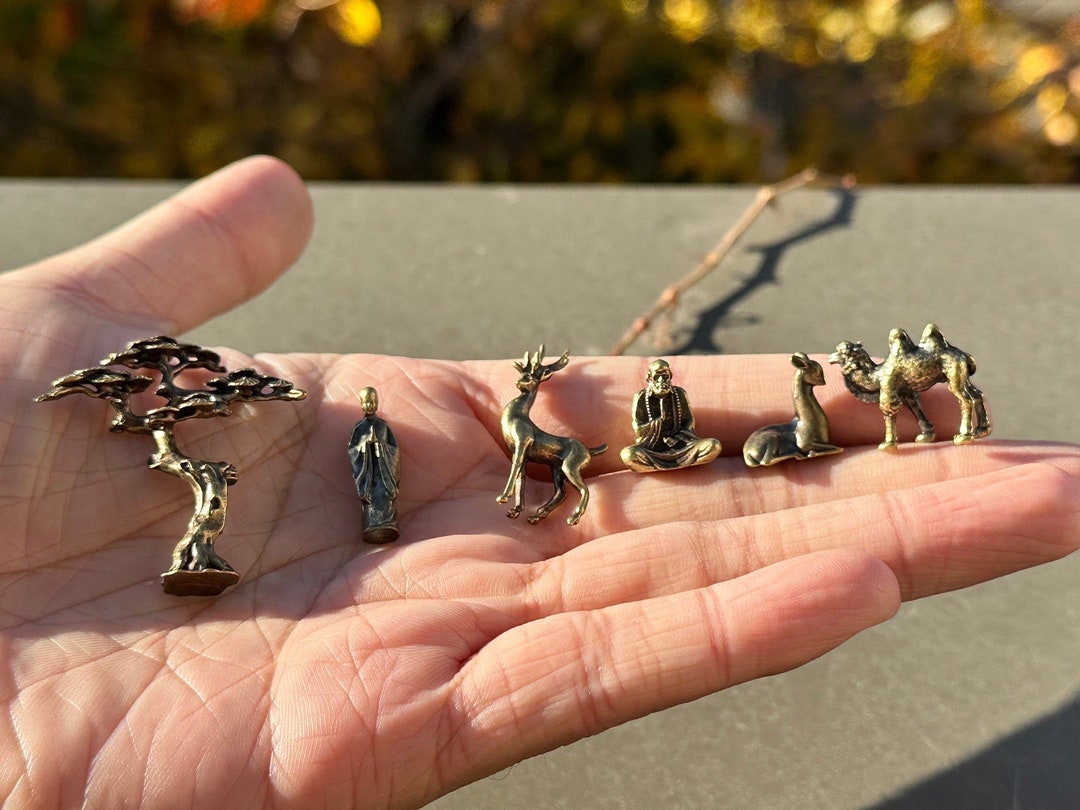 Brass Antique Super Mini Budha Deer Camel Tree Price for One - Etsy
