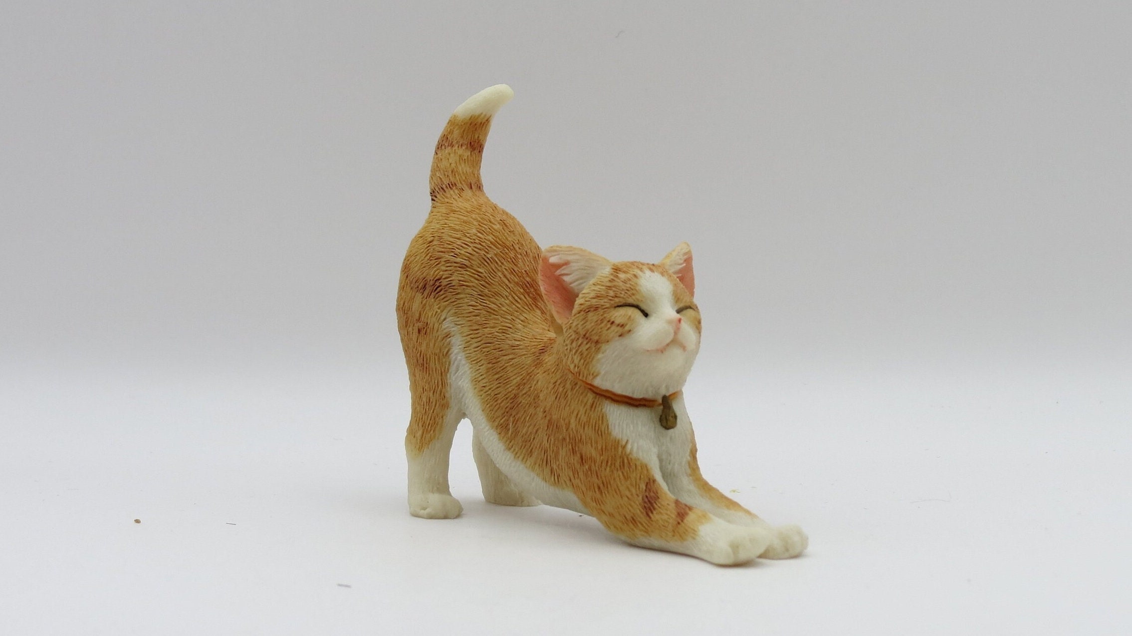 Stretching Cat Figurine Sherratt and Simpson Miniature Mini Cat Lover ...