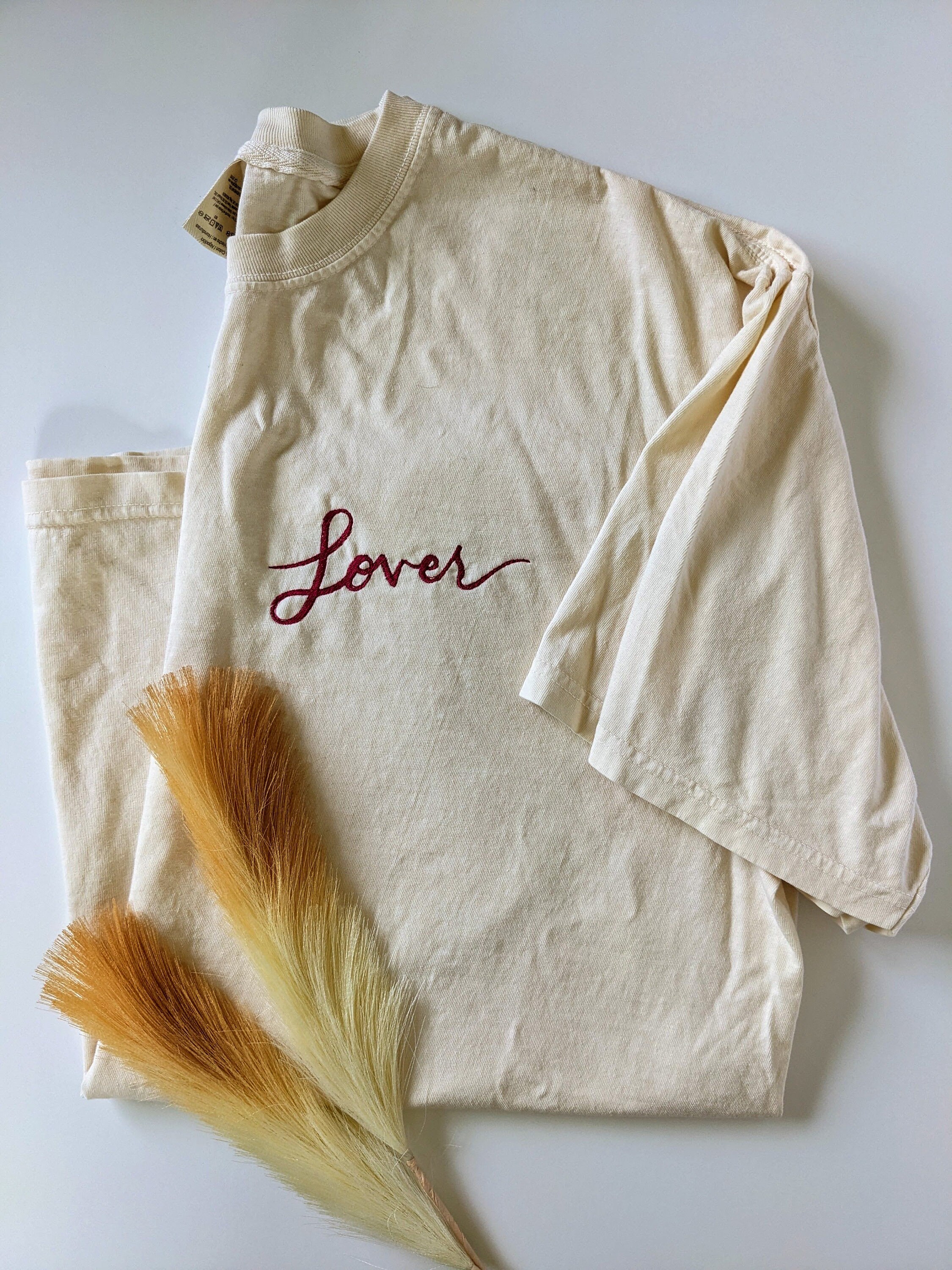 Lover Embroidered T-shirt, Taylor Swift T-shirt, Lover Album T-shirt - Etsy