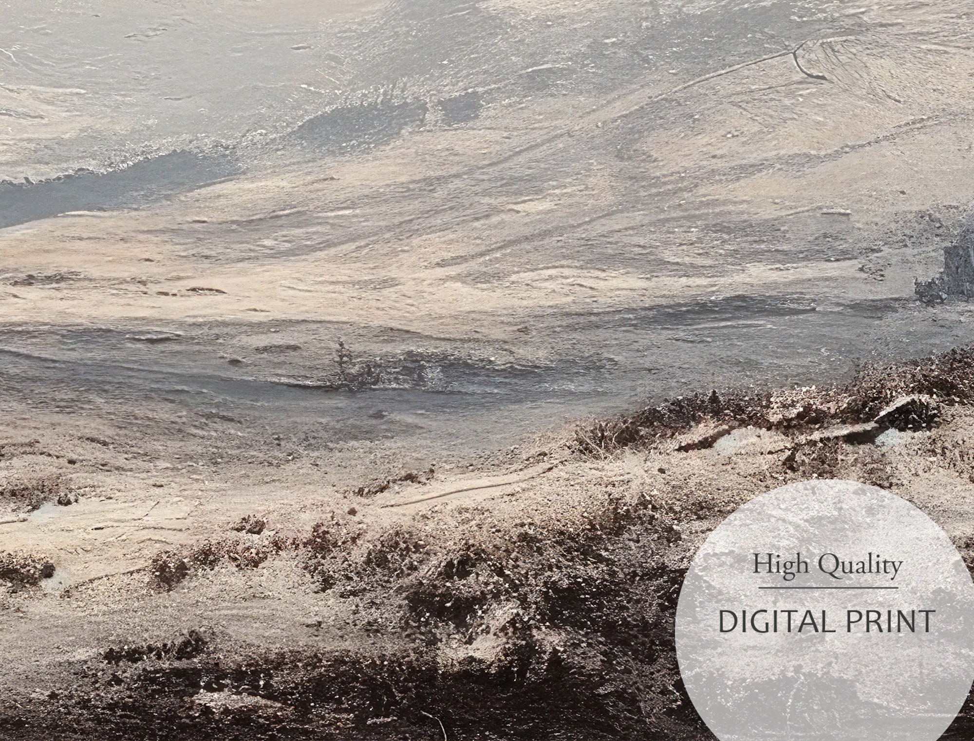 Set of 3 Scottish Winter Landscape Painting, Scottish Highland Painting ...