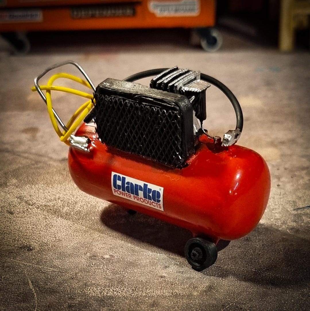 1/10 Scale Air Compressor for RC Garage Diorama | Realistic Workshop ...