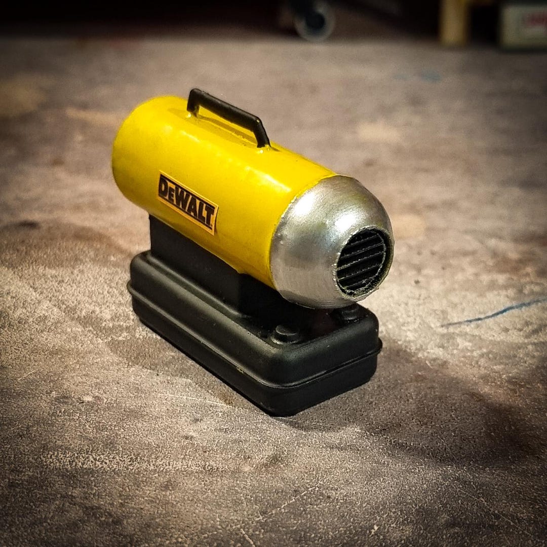 1/10 Scale Portable Space Heater - Garage Diorama Accessory | Miniature ...