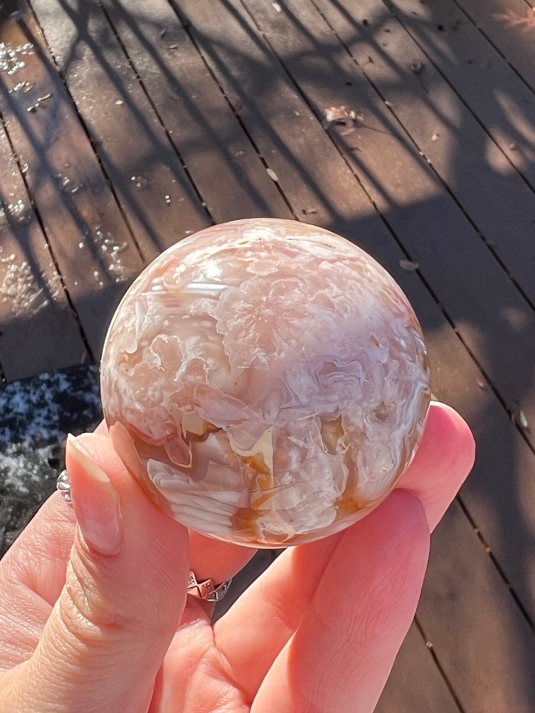 Insane Flower Agate Sphere - Etsy