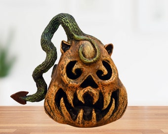 Halloween Paper Mache Jack O Lantern - Etsy