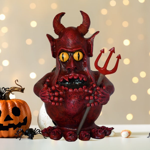 Paper Mache Devil - Etsy