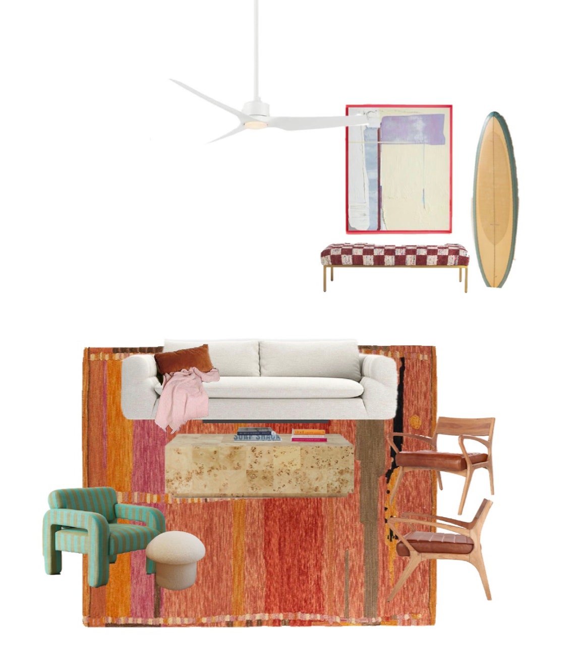 Interior Design Moodboard / Eclectic Virtual Design / Edgy Home Style ...