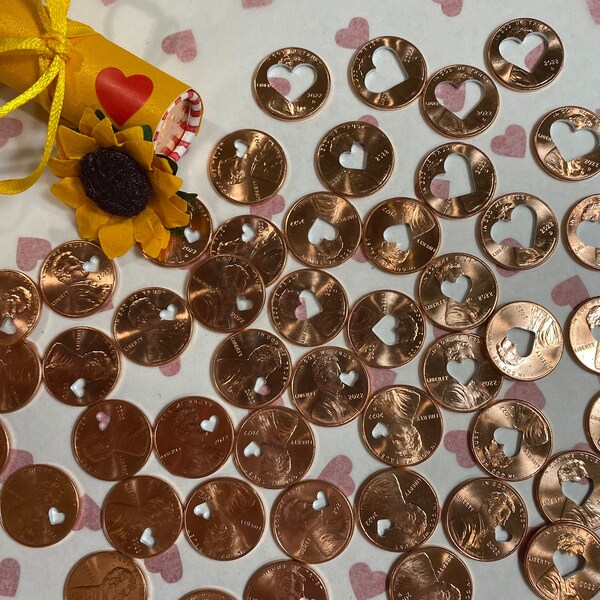 Penny Cutout Charms - Etsy