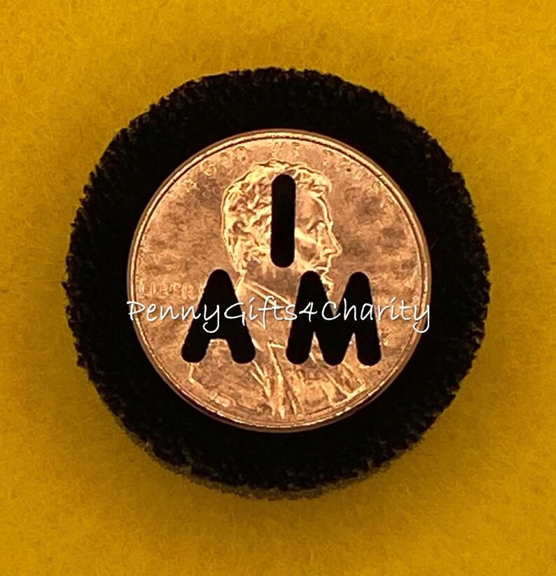 CHARITY Penny Cut Out I AM Cutout Penny Charm Unique Keepsake Penny ...
