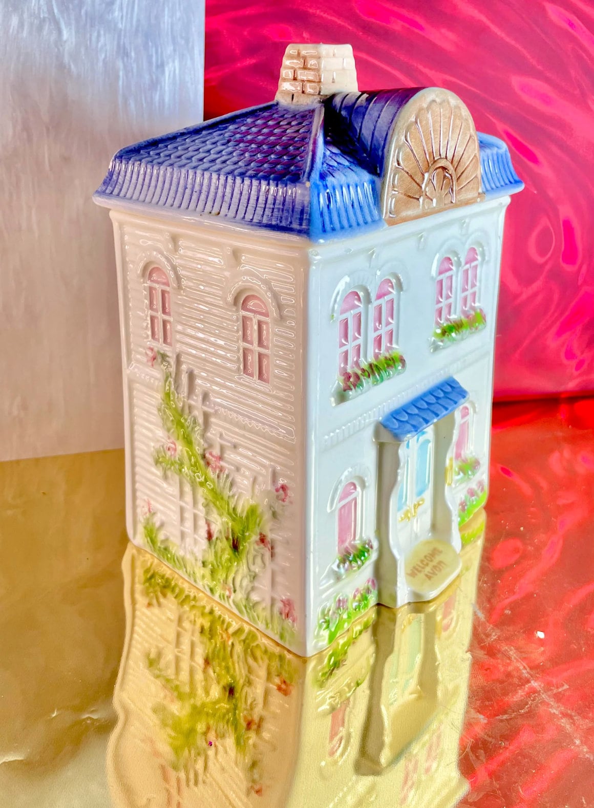 Hand-painted Ceramic House Cookie Jar - Etsy