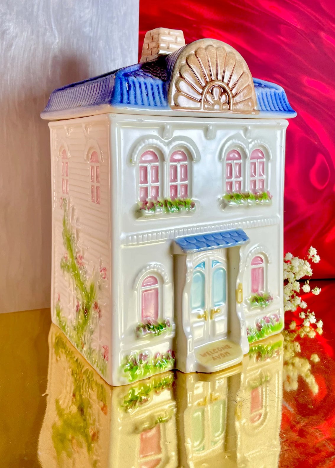 Hand-painted Ceramic House Cookie Jar - Etsy