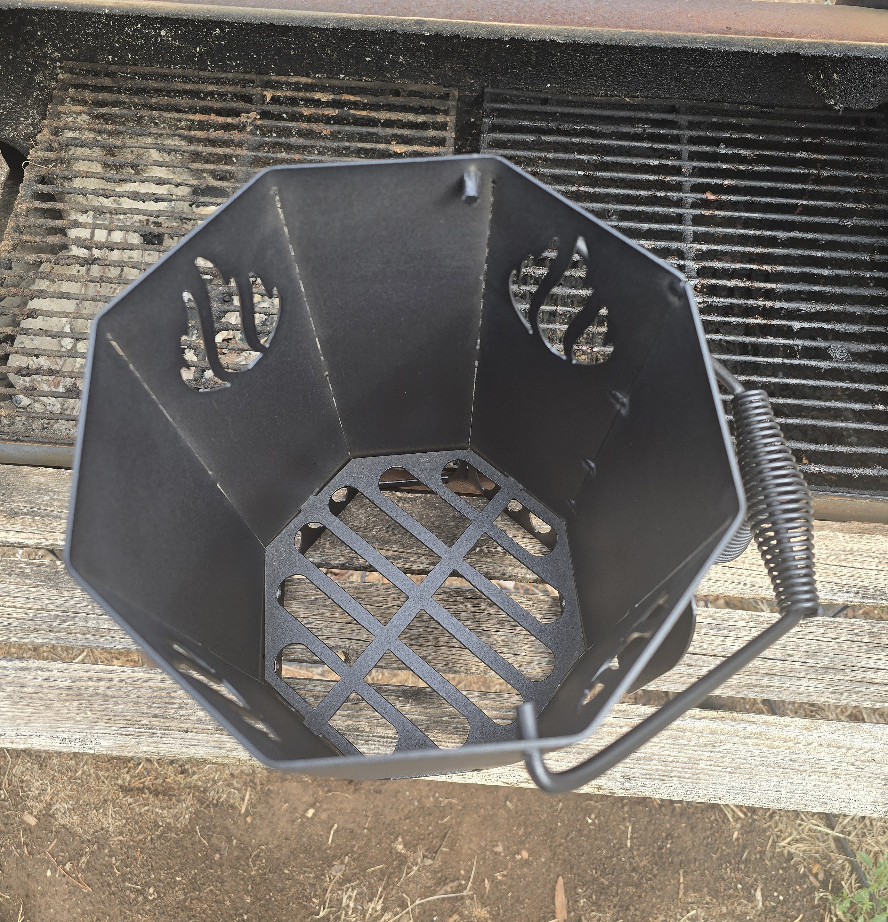 JUMBO Charcoal Starter Chimney Heavy Duty - Etsy