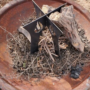 Custom Vertical Fire Pit Grate Chiminea Camping Kiva - Etsy