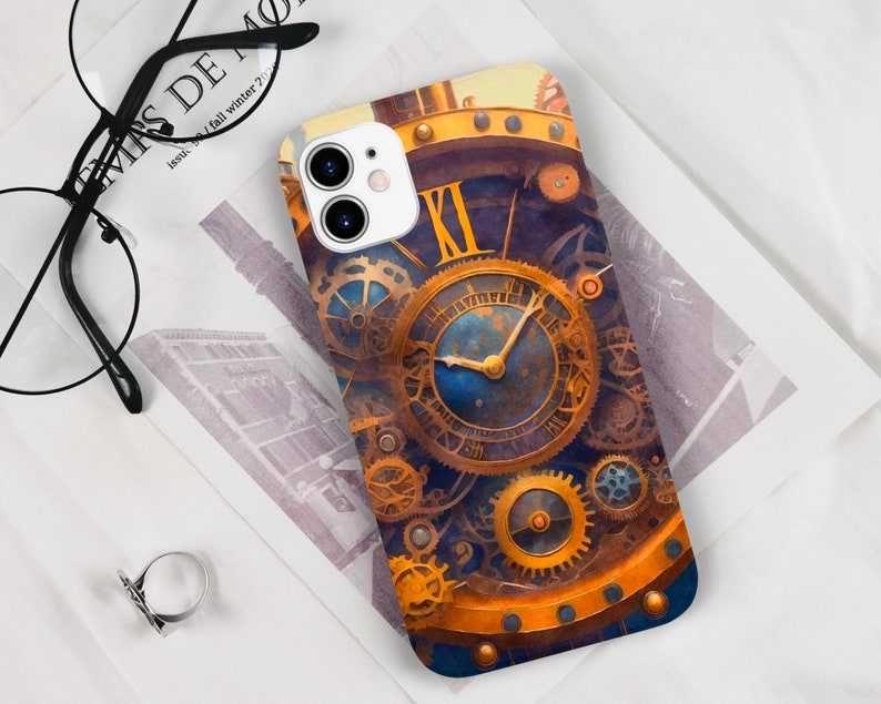 Steampunk Clock Digital Art Print Printable Fantasy Wall Art Poster ...