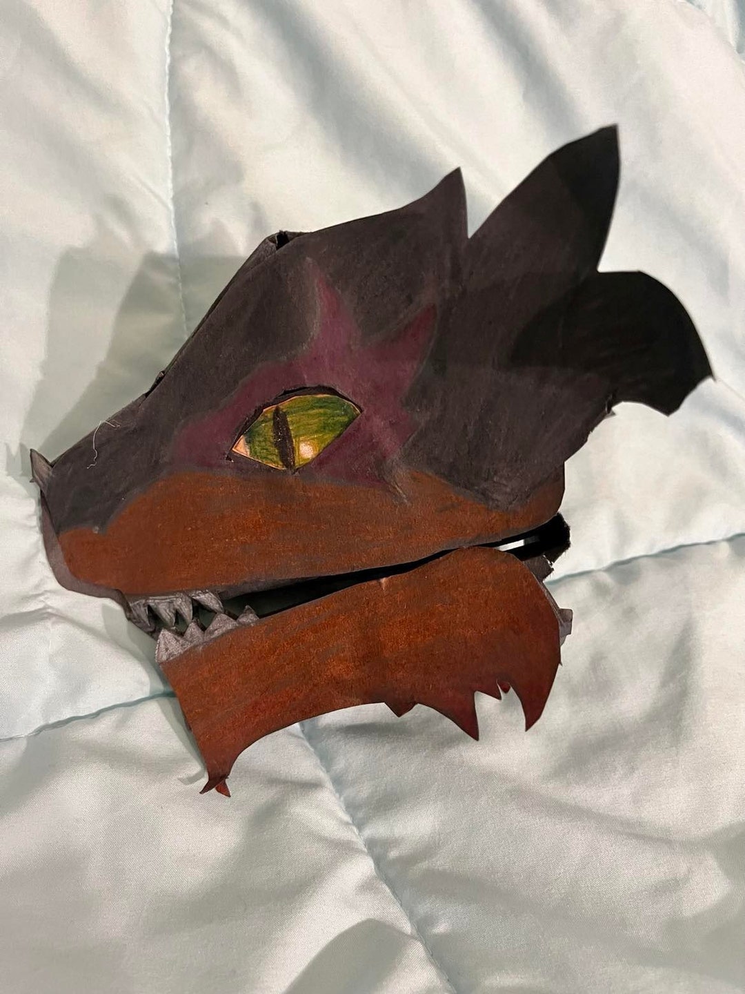 Blinking Paper Dragon Hand Puppet - Etsy Blinking Paper Dragon Hand Puppet - Etsy