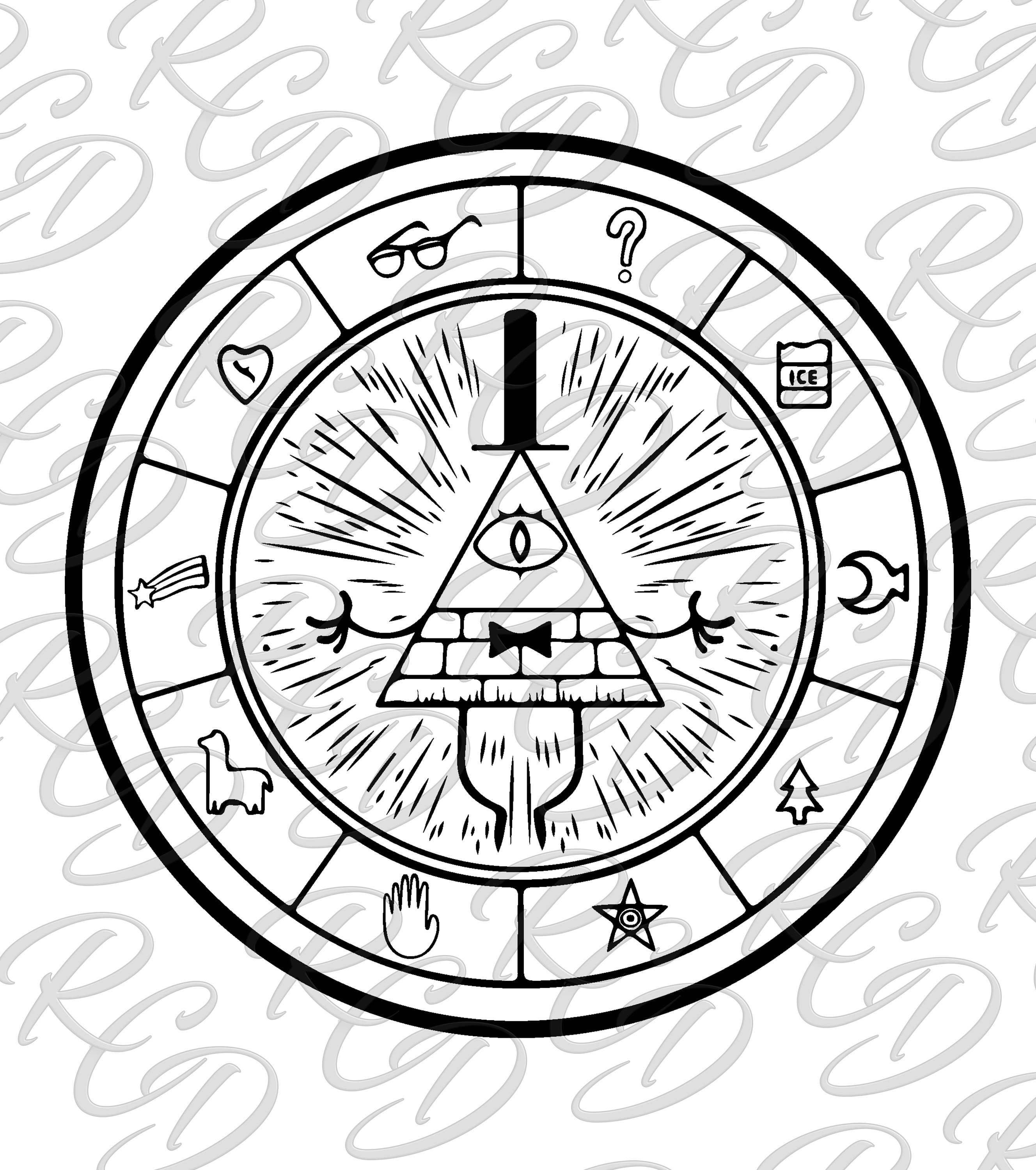 Bill Cipher Gravity Falls - Etsy