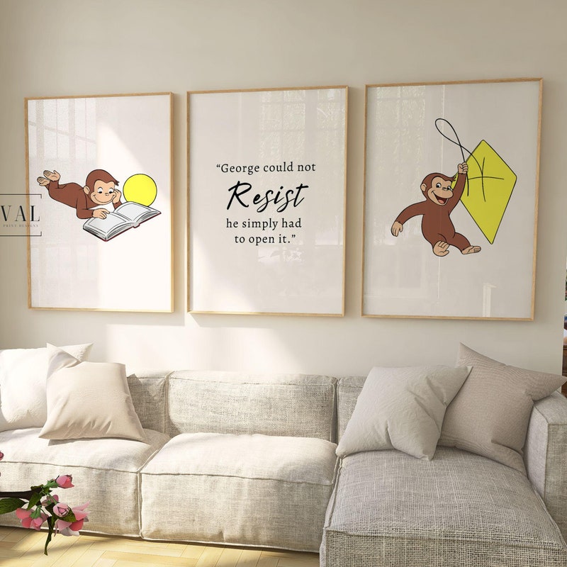 Curious George Decor - Etsy