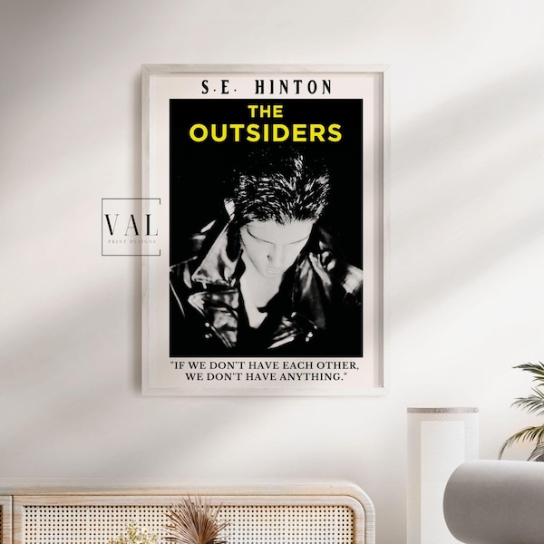 Outsiders Book Cover - Etsy