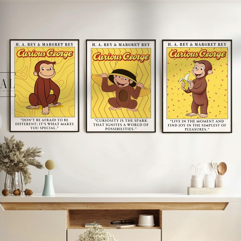 Curious George Decor - Etsy