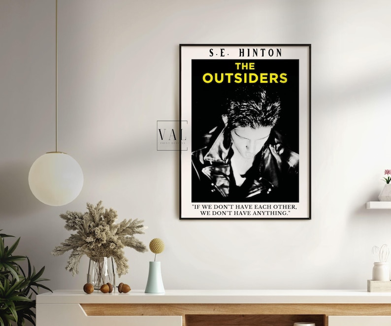 The Outsiders Book Cover Art Print: S.E. Hinton (digital Download) - Etsy