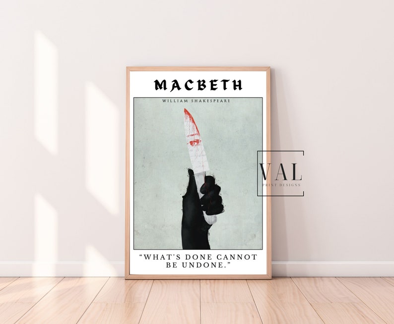 Shakespeare Poster Book Posters Digital Downloads : Macbeth Poster ...