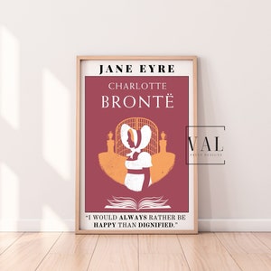 Classic Novels Book Cover Wall Art | Library Decor Poster | Book Lover ...