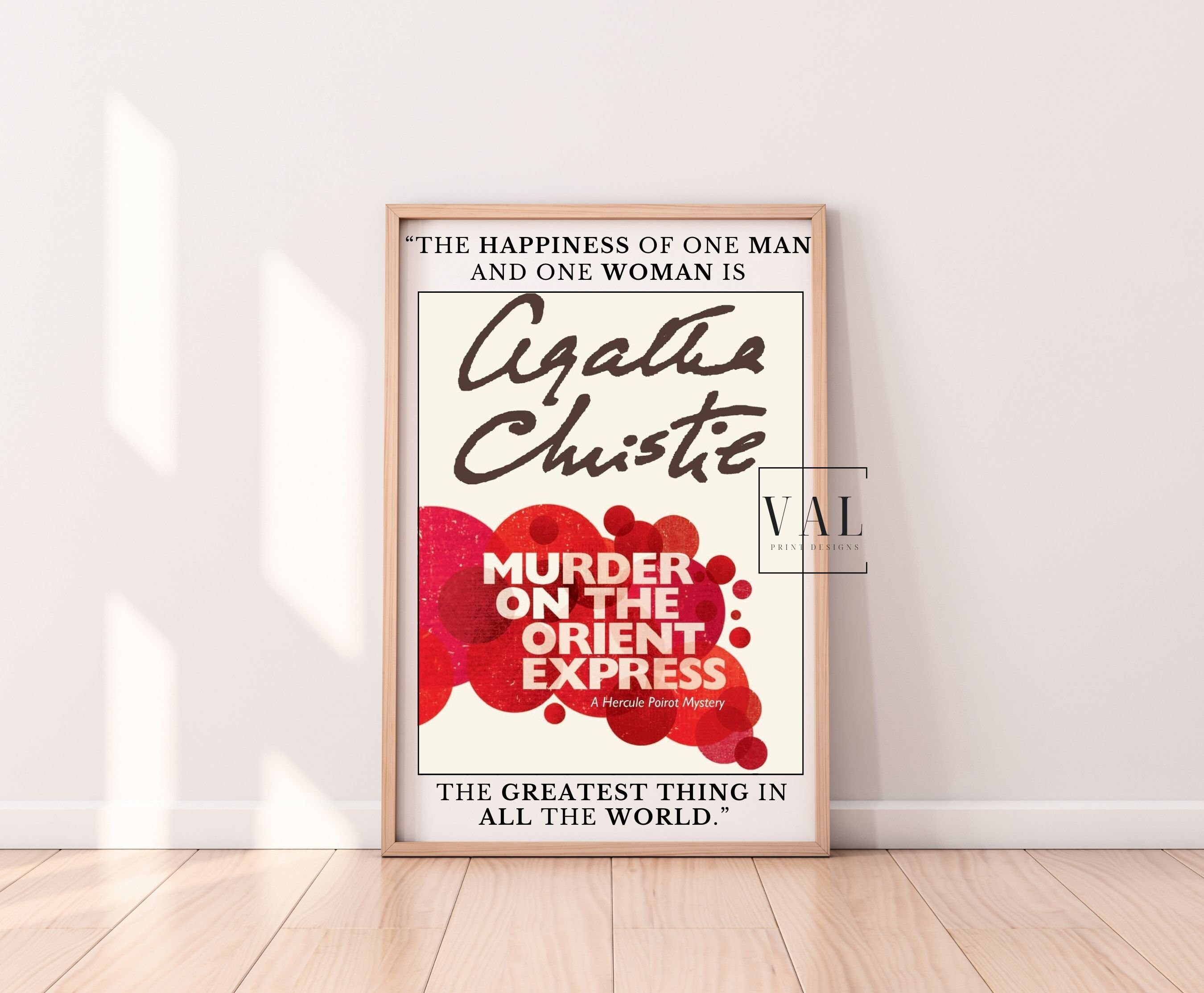 Book Cover Wall Art Set 6 Prints Book Cover Poster Gift for Book Lover ...