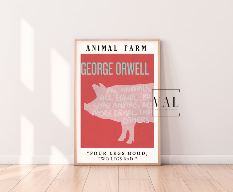 Book Poster Literature Poster Book Cover Wall Art Set 6 Prints Home ...