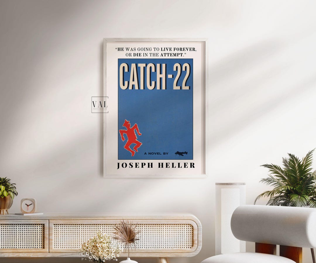 Catch-22 Book Cover Poster: Joseph Heller Art Print (digital Download) - Etsy