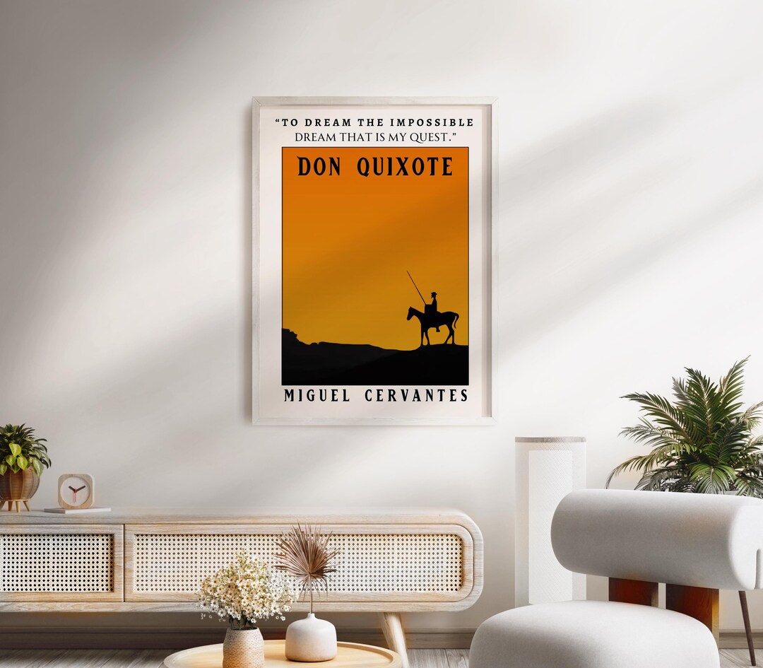 Printable Don Quixote Book Poster Wall Art Print Instant Download ...