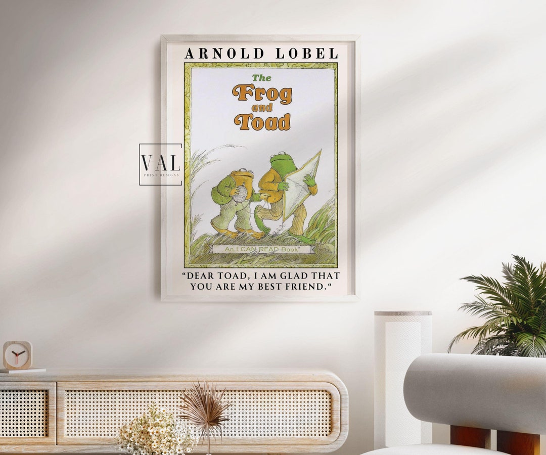 Frog and Toad Book Poster , Homeschool Reading Posters for Kids Room ...