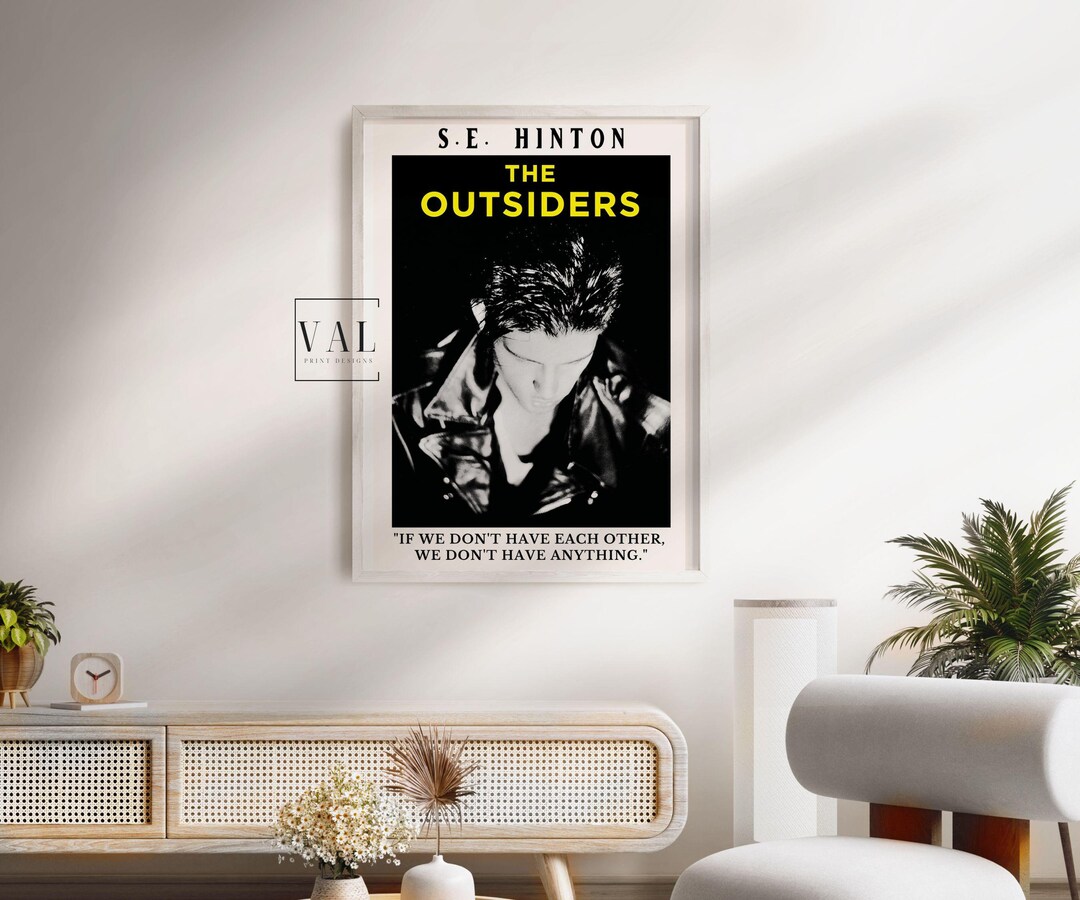 The Outsiders Book Cover Poster | School Wall Decoration | Printable ...