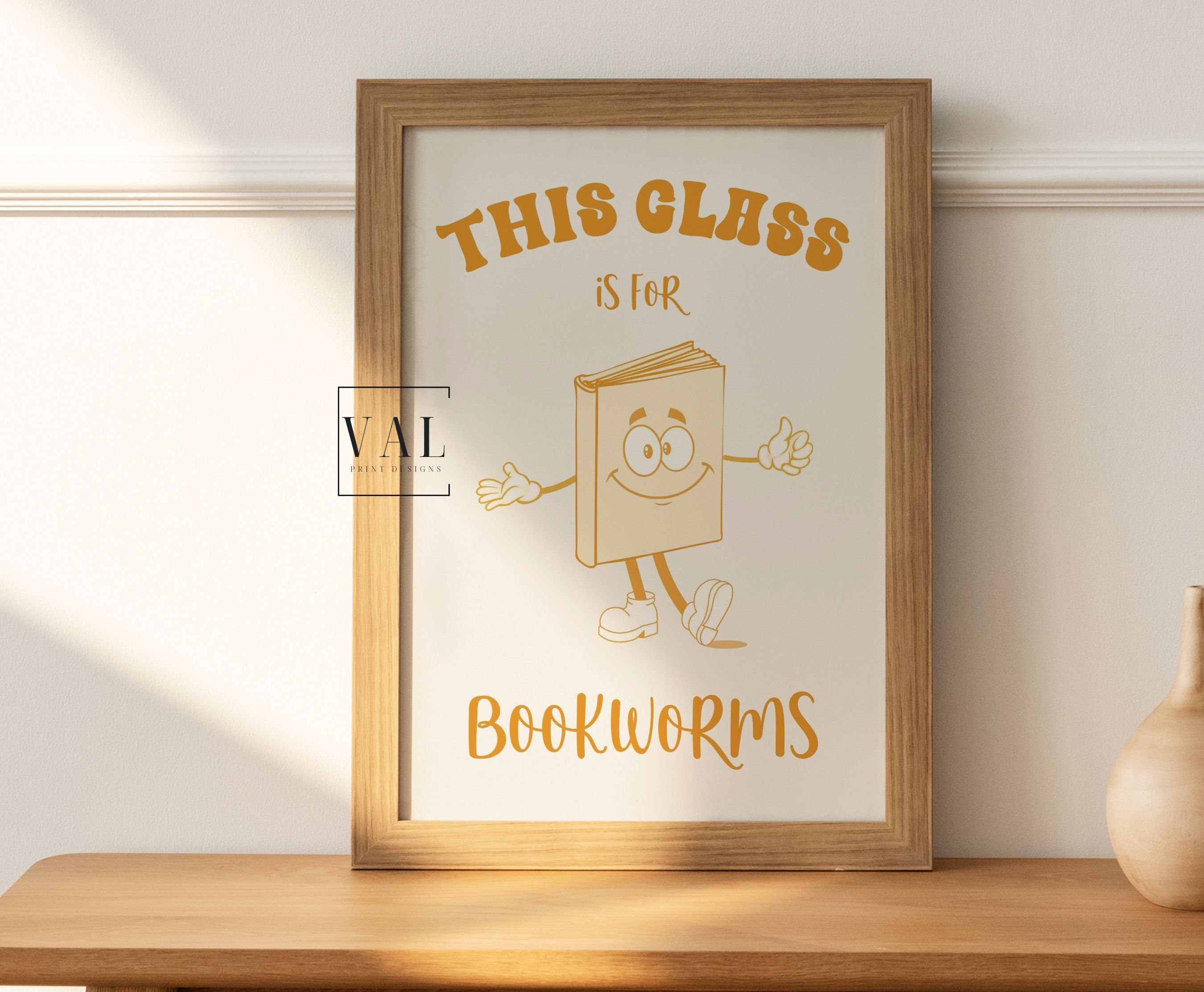 Retro Bookworms Classroom Poster Book Poster School Poster - Etsy