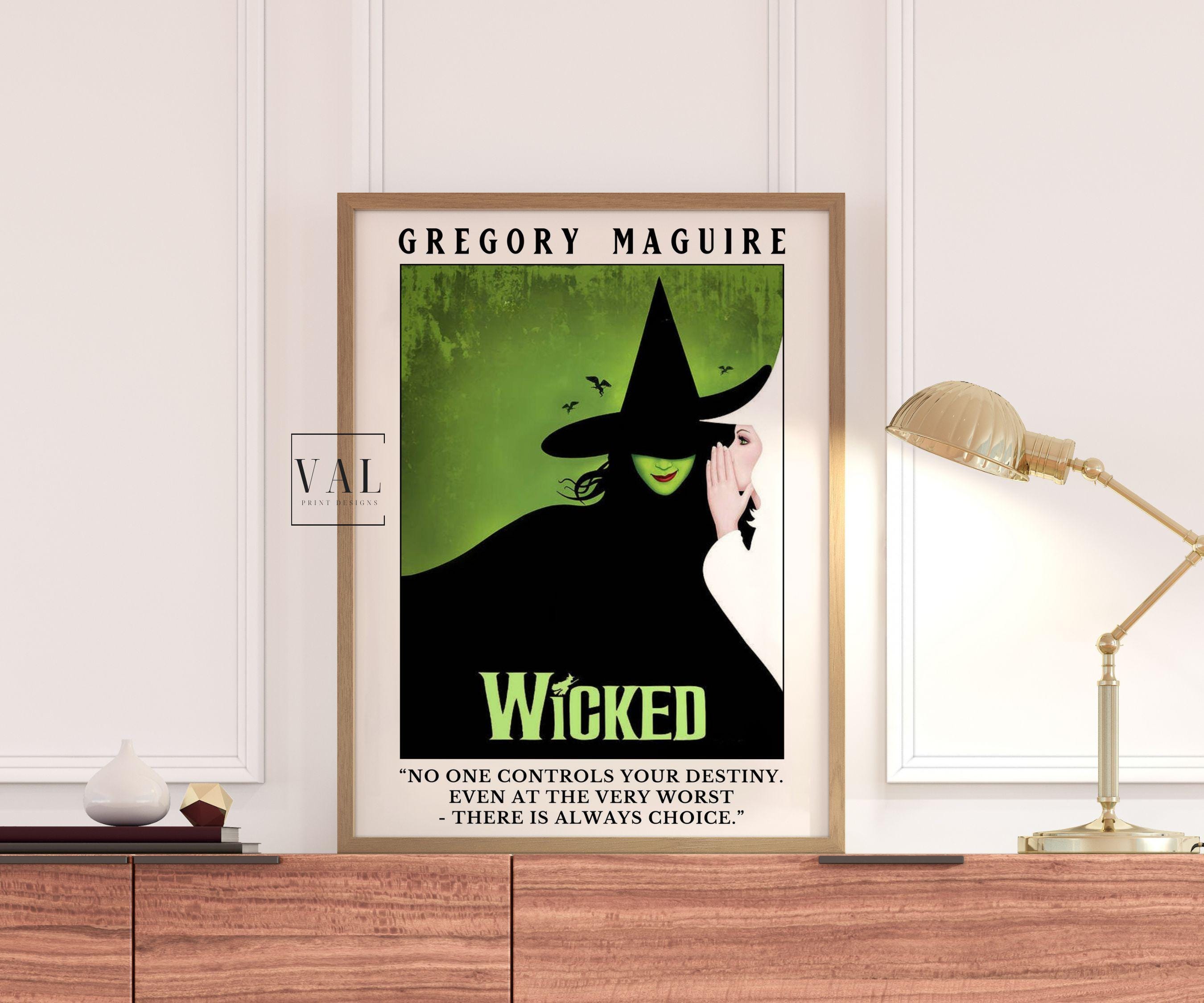 Wicked Book Cover Poster: Musical Wall Art (PNG Digital Download) - Etsy