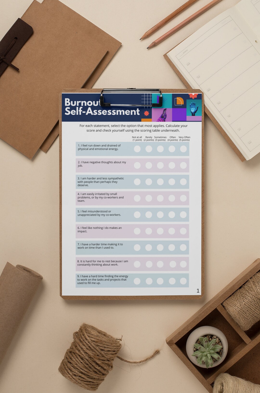 Burnout Assessment Mental Health at Work Work Place Stress Are You ...
