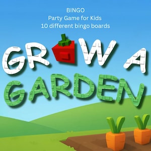 Grow a Garden Bingo Party Game for Kids - Includes 10 Playing Cards - Etsy