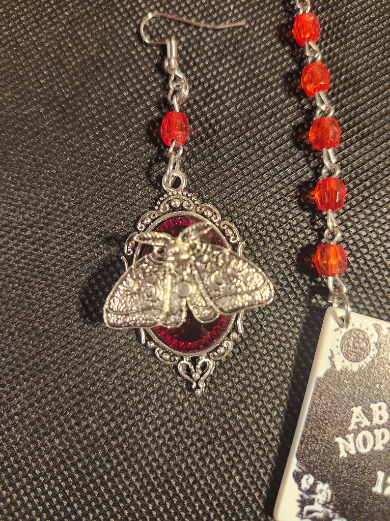 Ouija Board Upcycled Red Vintage Pope Rosary W/ Bone Throwing Kit ...